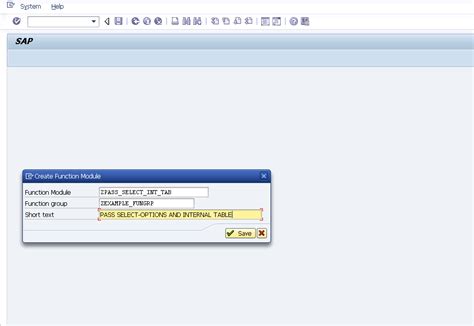 Sap Tech Passing Select Optionsrange Of Values And Internal Table As Parameters In Normal