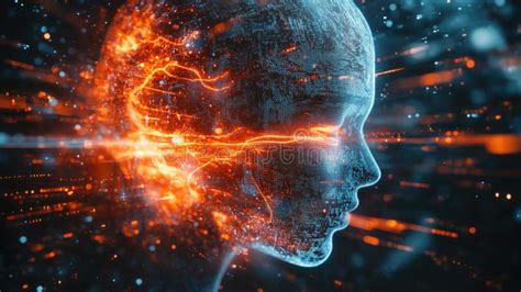 Glowing Neural Network Human Brain Synapse Nerve Signal Connections