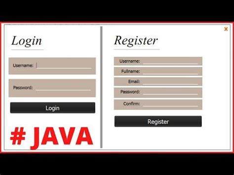 Java Project Tutorial Make Login And Register Form Step By Step Using Netbeans And Text File