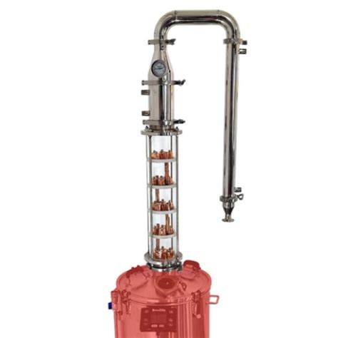 Distillation Column Modular Copper Bubbler Plates Borosilicate Distillation Column Modular Copper Bubbler Plates Borosilicate