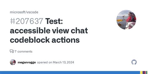Test Accessible View Chat Codeblock Actions · Issue 207637