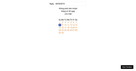 Datetimepicker Codesandbox