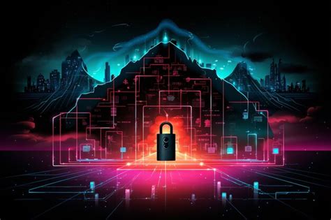 Digital Data Security System Cyber Security Big Data Analysis Illustration Premium Ai