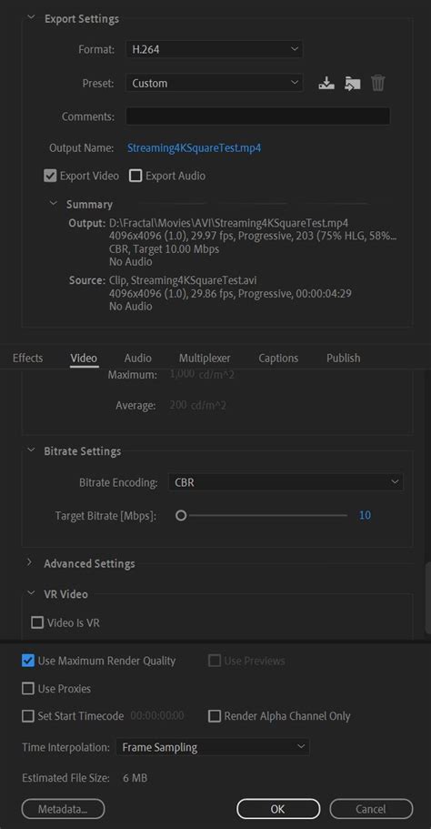 Bitrate Setting Doesnt Work Correctly On Both Cbr Adobe Product Community 12845615