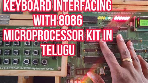 How To Interfacing Key Board With 8086 Microprocessor Trainer System In Mpmc Lab Mmcn Lab Exp