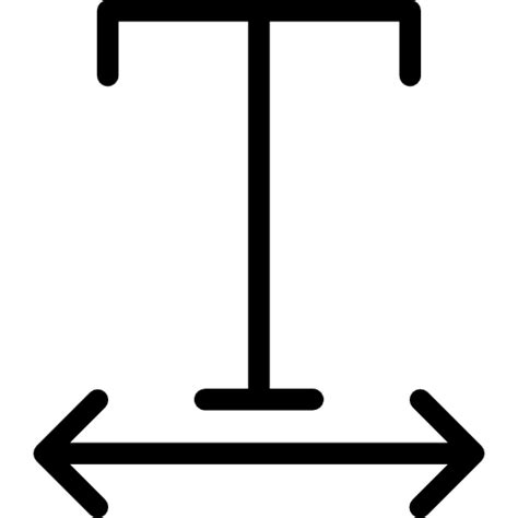 Text Width Cursor Creative Lineal Icon