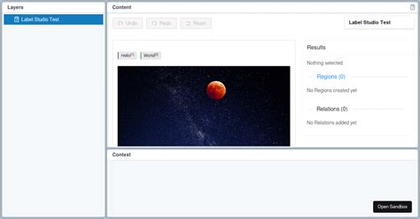 Annotation Toolkit Label Studio Integration Test Codesandbox