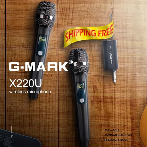 Jual Mikrofon Tanpa Kabel Karaoke G Mark X U Uhf Satu Untuk Kedua Audio Wireless Mikrofon