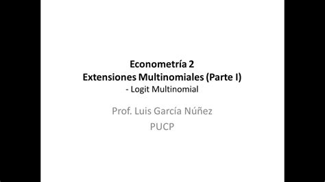 Logit Multinomial Youtube