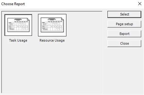 Task Usage Report Project Plan 365