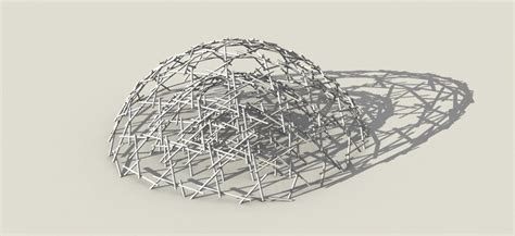 Reciprocal Structures Art Model Three Dimensional Engagement Rings