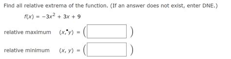 Solved Find All Relative Extrema Of The Function If An