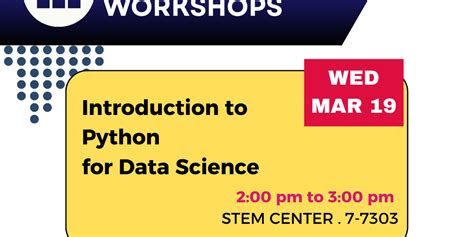 Python Workshop Intro To Python For Data Science Skyline College