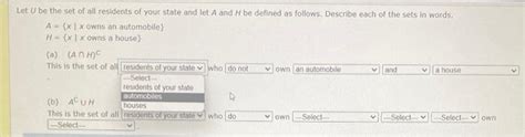 solved indicate which sets are disjoint to the given set