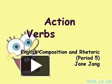 Action Verbs Presentation Free To View