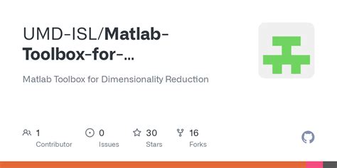 Github Umd Islmatlab Toolbox For Dimensionality Reduction Matlab Toolbox For Dimensionality