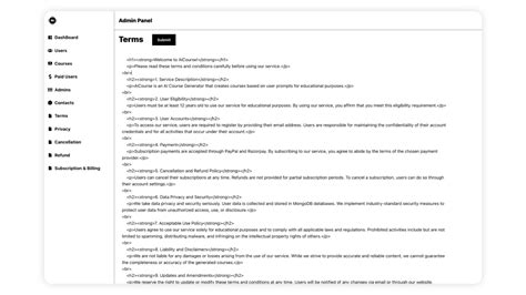 Ai Course Generator Text To Course Saas Ai Quiz Ai Chat Translation Earn Desktop App React