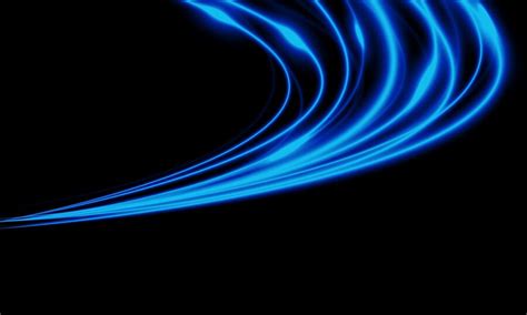 Premium Vector Abstract Blue Light Fast Speed Curve Dynomic Motion On Black Background Vector