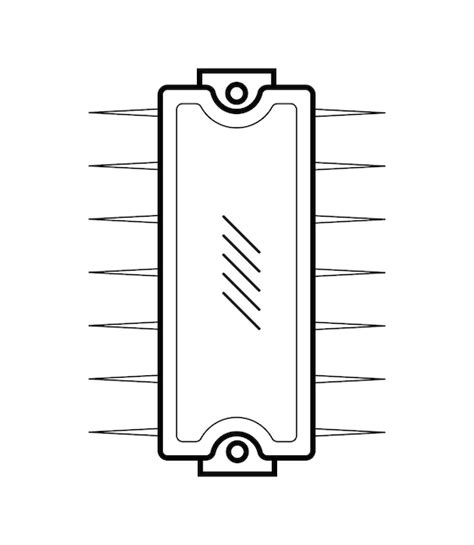 Premium Vector Vector Illustration Of Linear Microcircuit