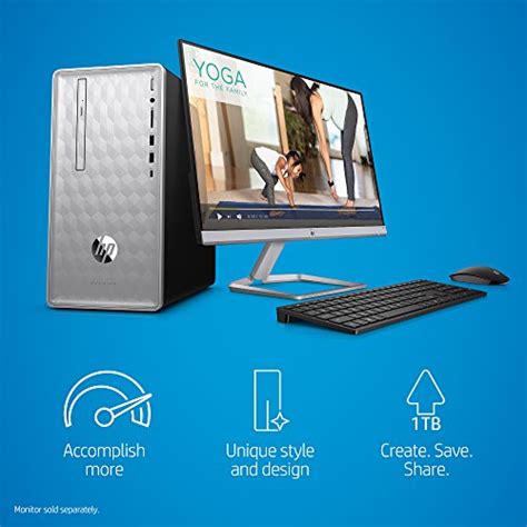 HP Pavilion Desktop Computer AMD Ryzen GB RAM TB Hard Drive Windows P