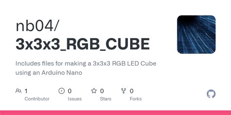Github Nb04 3x3x3 Rgb Cube Includes Files For Making A 3x3x3 Rgb Led Cube Using An Arduino Nano