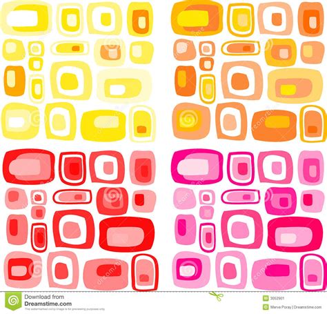 Retro Rectangles Patter Stock Illustration Illustration Of Design 3052901