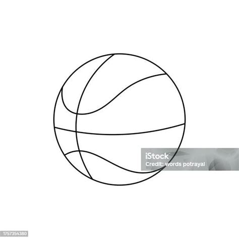 손으로 그린 아이 그림 만화 벡터 일러스트 레이 션 농구 공 낙서 스타일로 고립 3차원 형태에 대한 스톡 벡터 아트 및 기타 이미지 3차원 형태 가죽 경기 스포츠