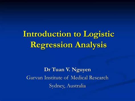 ppt introduction to logistic regression analysis powerpoint