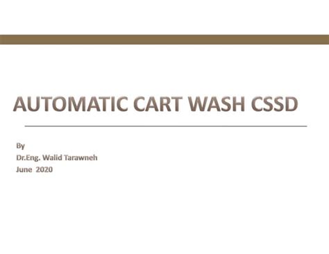 Automatic Cart Washers At Cssd Pdf Home Appliances Home And Garden Automatic Cart Washers At Cssd Pdf Home Appliances Home And Garden