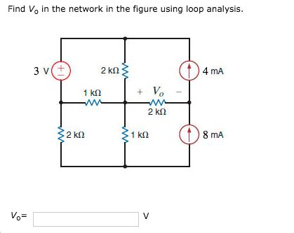 Solved Find V In The Network In The Figure Using Loop Chegg