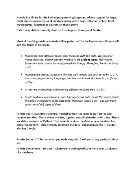 numpy and pandas pdf teaching methods and materials