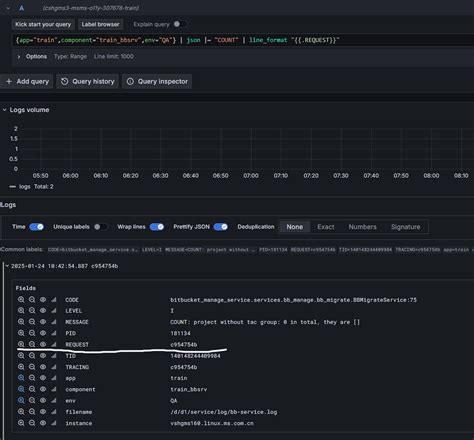 [logql] how to query logs based on the output of another one grafana