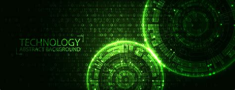 Abstract Technology Concept Computer Code Vector Image