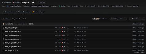 Huggingface官网下载并处理imagenet2012数据集imagenet数据集下载 Csdn博客