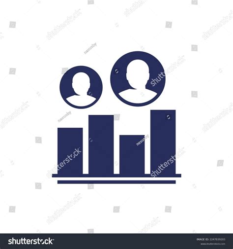 Customer Segmentation Icon Graph Stock Vector Royalty Free 2247839203