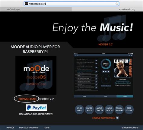 Raspberry Pi 3 に Moode Audio Player Relese 2 7 をインストール