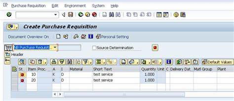 Solved Service Pr Error Materials Of Requisition 500003 Sap Community
