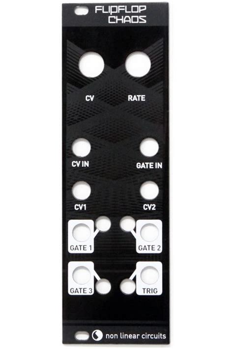 Flip Flop Chaos Panel Black Magpie Modular Modular Addict Synth Diy