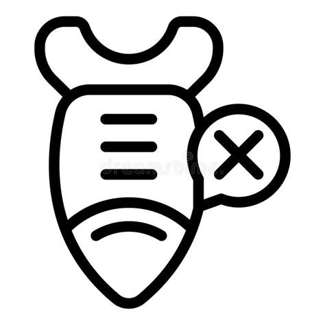 failed startup launch icon outline vector falling rocket stock