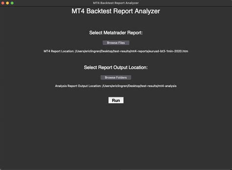 GitHub Eric Lingren Mt Backtest Analyzer