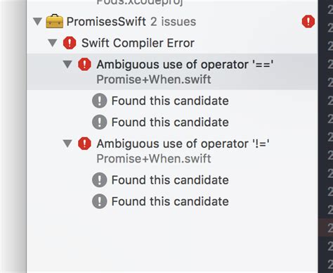 Swift 4 1 Error Ambiguous Use Of Operator Issue 27 Google