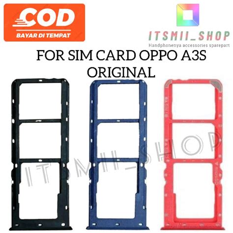 Jual Simtray Simlock Slot Tempat Kartu Sim Card Oppo A S Original Shopee Indonesia