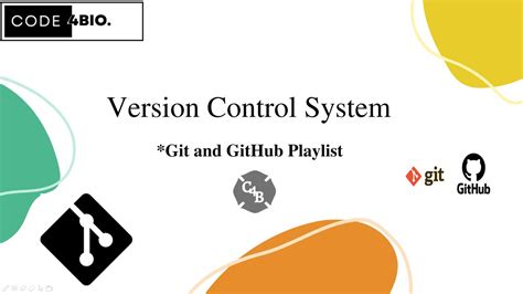 Version Control System Git Github Bioinformatics Hands On