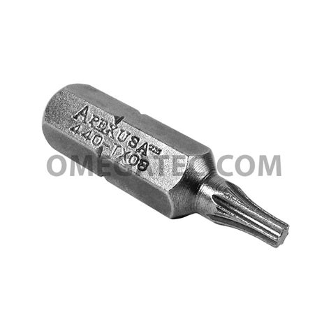 Apex T Torx Insert Bit Hex Drive TX Driver Bits By Omega Technologies