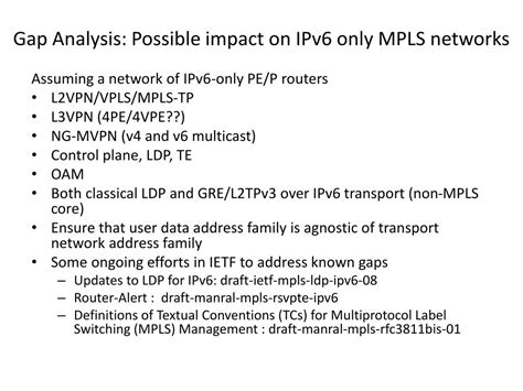 Ppt Running Mpls On An Ipv6 Only Network Powerpoint Presentation Free Download Id 2854362