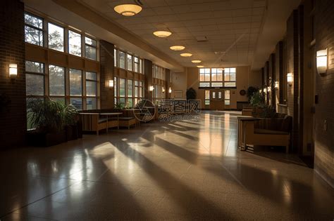 校园走廊图片素材 正版创意图片600030974 摄图网