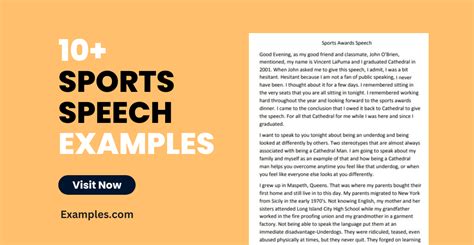 10 Sports Speech Examples To Download 10 Sports Speech Examples To Download