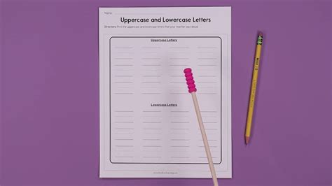 Uppercase And Lowercase Letters Worksheet Youtube
