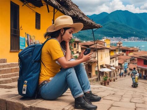 Premium Photo Digital Nomad Cell Phone Colombia Latam