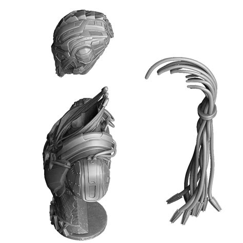 Cyrax From Mortal Kombat Bust 3d Print Model By Naeem32